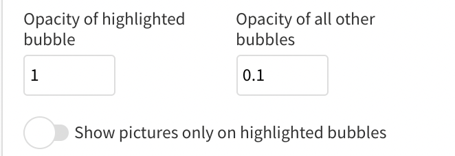 How to highlight specific bubbles – Flourish