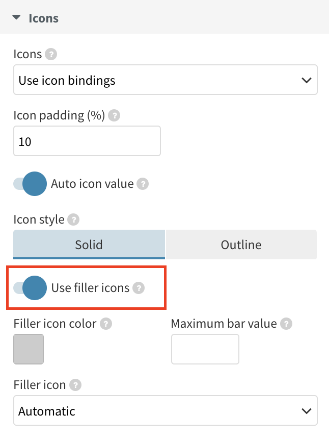 How to enable filler icons in your pictogram visualization – Flourish