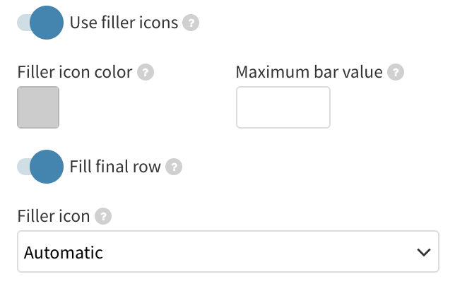 How to enable filler icons in your pictogram visualization – Flourish