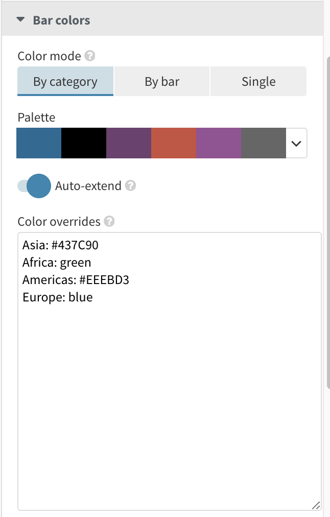 How to change the color of a single or several bars – Flourish