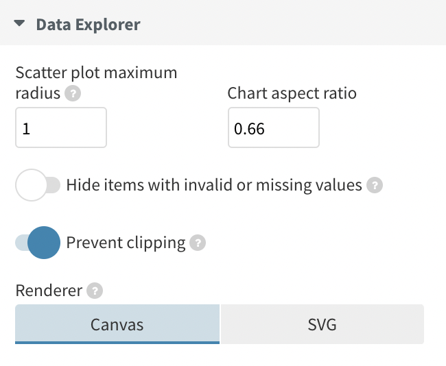 Data explorer – an overview – Flourish