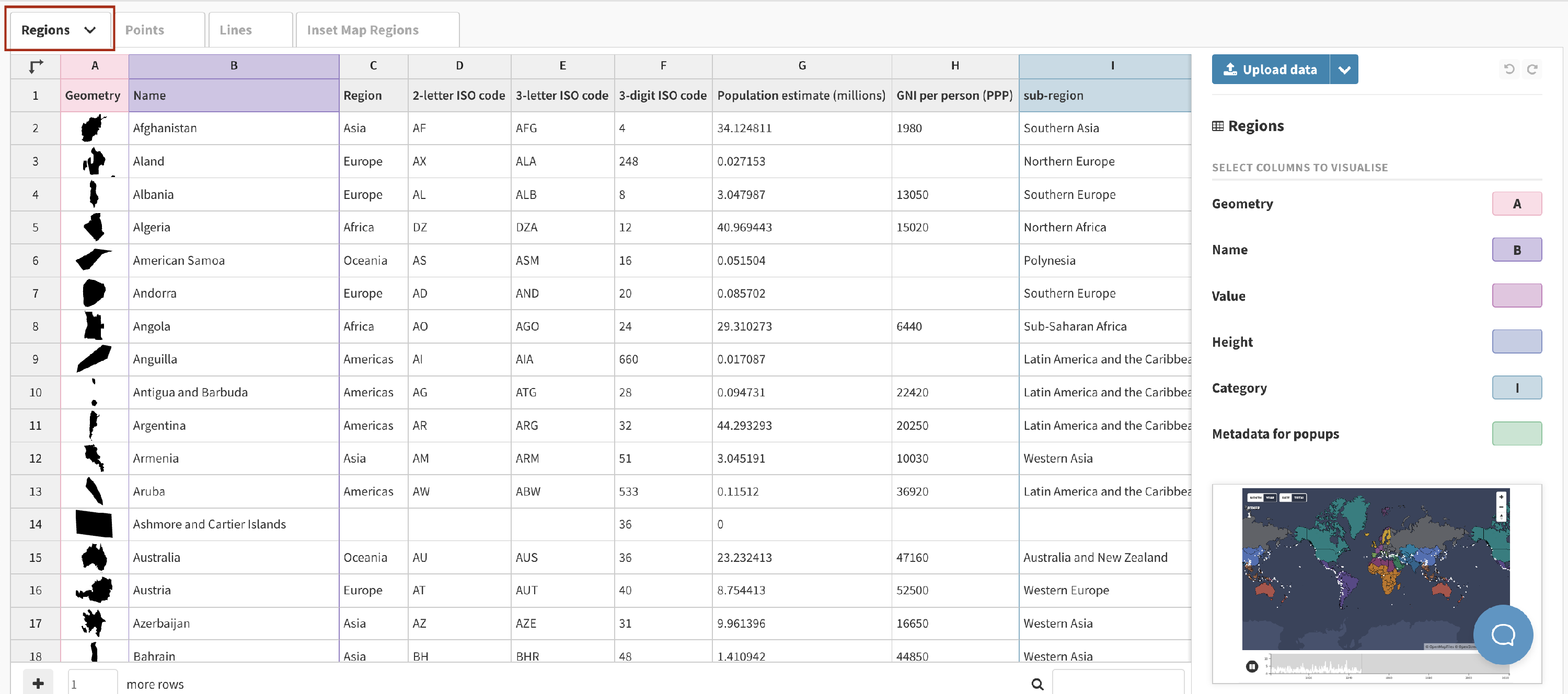 3D map – an overview – Flourish