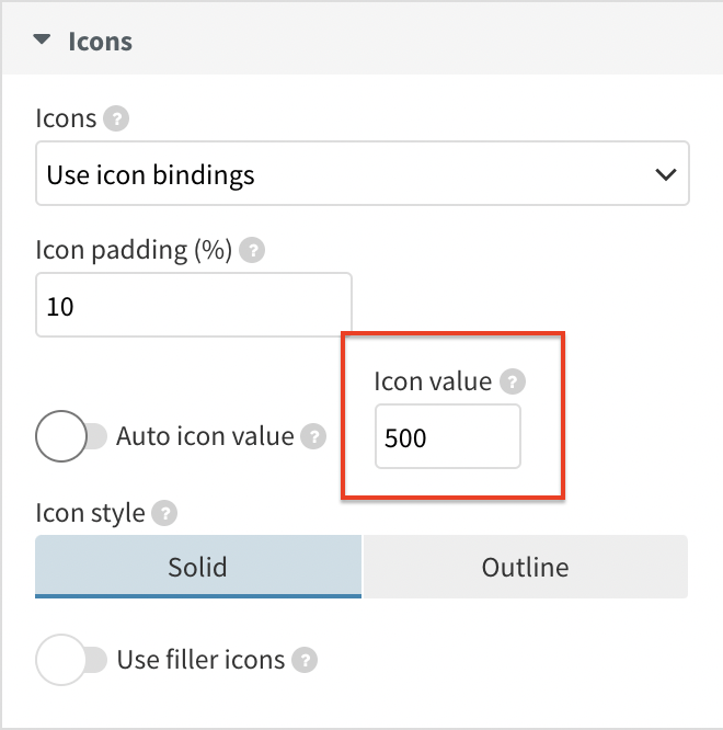 How to adjust the Pictogram icon value – Flourish
