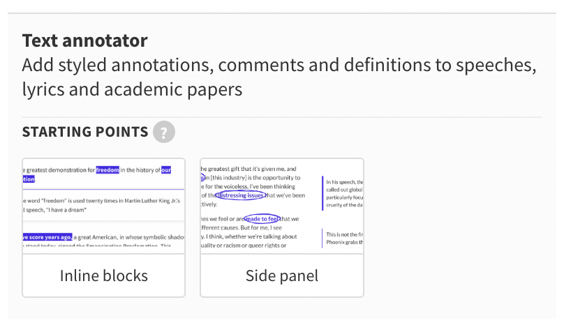 How to lock your text annotations into view – Flourish