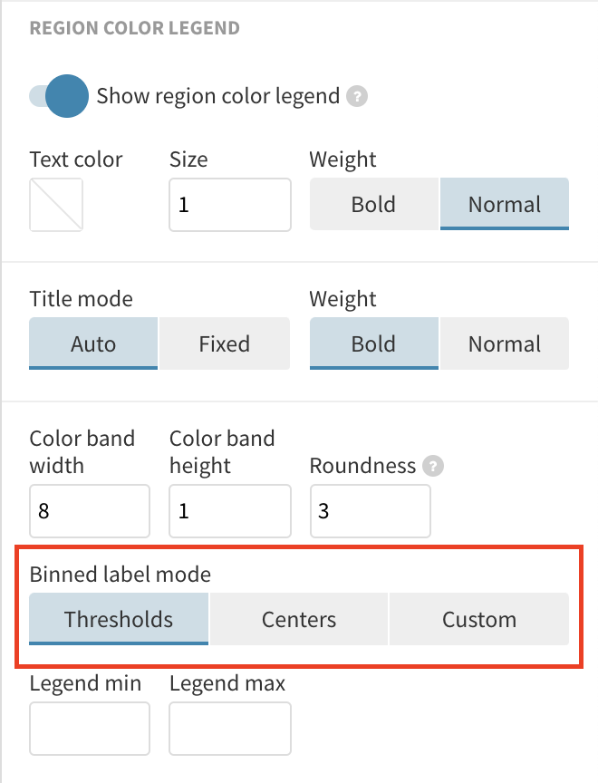 How to add custom colors and thresholds to your map and legend – Flourish